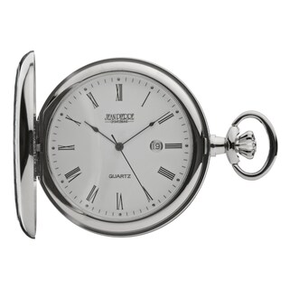 Jean Pierre Men's Chrome-Plated Pocket Watch | Ernest Jones