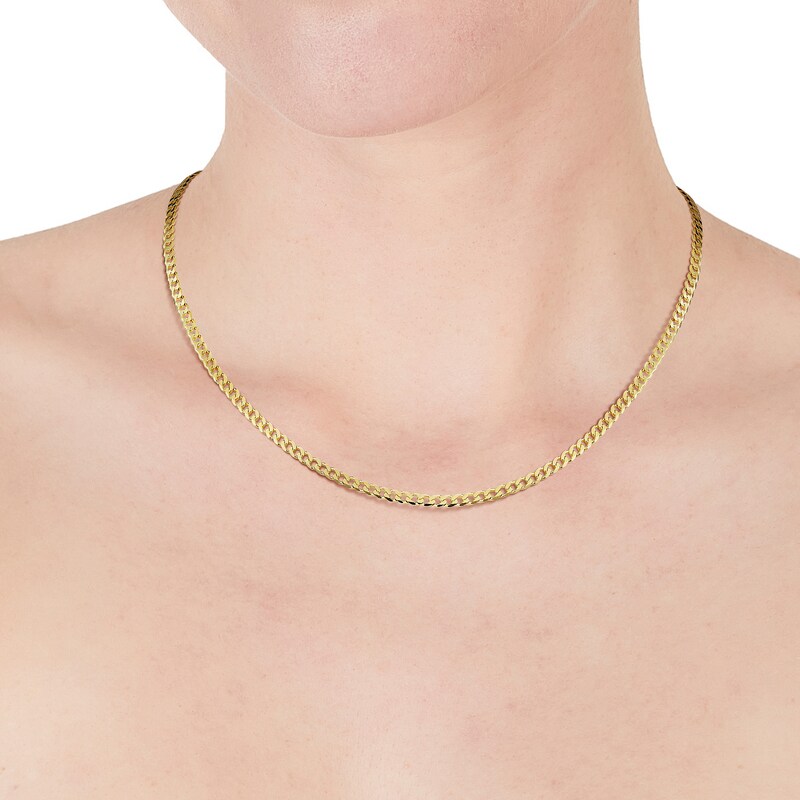 9ct Yellow Gold Men's 22'' Curb Chain | Ernest Jones