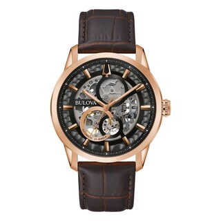 Bulova Sutton Men's Brown Leather Strap Watch | Ernest Jones