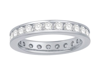18ct White Gold 1.50ct Diamond Total Full Eternity Ring | Ernest Jones