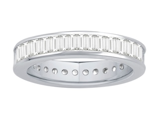 Platinium 1ct Diamond Total Full Eternity Ring | Ernest Jones