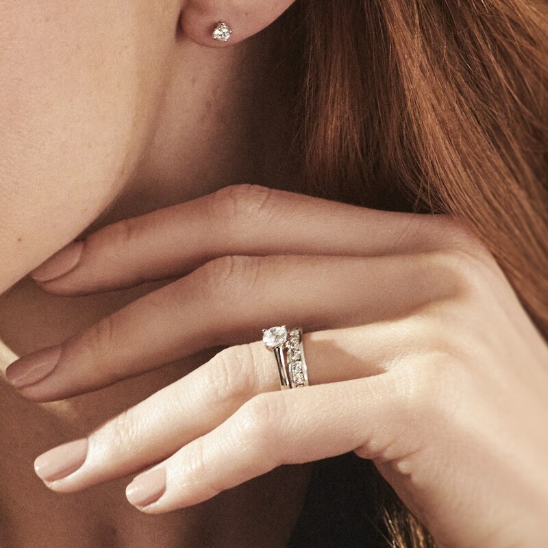 Platinum 0.50ct Diamond Four Claw Solitaire Ring | Ernest Jones