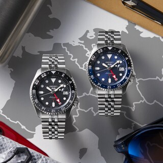 Seiko 5 Sports Blueberry GMT SKX Re-Interpretation Watch | Ernest Jones