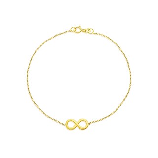 9ct Yellow Gold Eternity Symbol Bracelet | Ernest Jones