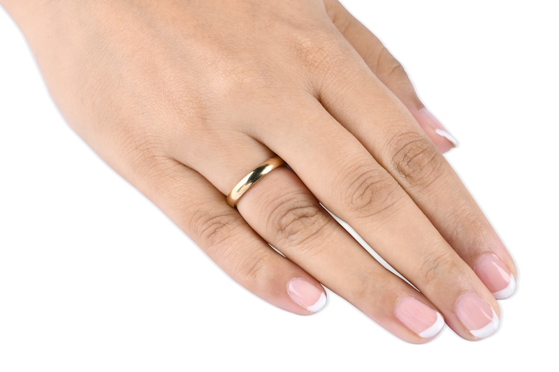 Origin 18ct Yellow Gold & Diamond 3mm Comfort Fit Wedding Band | Ernest ...