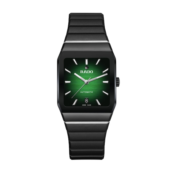 Rado Anatom Green Dial & Black Strap Exclusive Watch | Ernest Jones